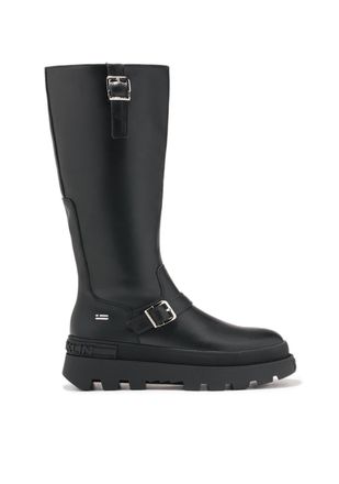 D.Franklin Damenstiefel Hoher Schnitt All Track Biker Schwarz - Damenstiefel - Freizeitmode - Gr&ouml;&szlig;e (41) - Modell all track