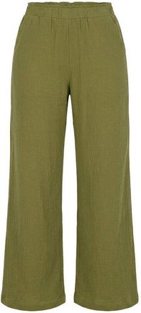 STUDIO UNTOLD Schlupfhose Hose wide Legs Musselin Elastikbund