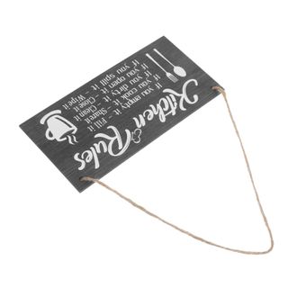 Cabilock K&uuml;chenregeln Holzschild Rustikales Wandschild Mit Lustigen K&uuml;chenzitaten F&uuml;r Hausdekoration F&uuml;r Landhausk&uuml;che F&uuml;r Freunde Und Familie