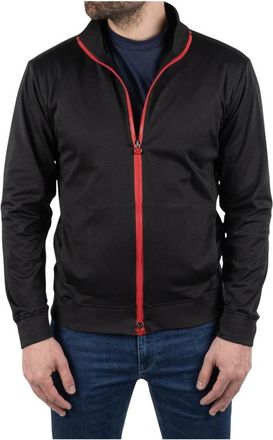Kiton Homme, Sweatshirts et sweats &agrave; capuche, Noir, Taille: XL Manteau Red-Stitch