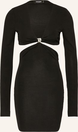 Dsquared2 Jerseykleid Mit Cut-Outs Und Schmucksteinen schwarz