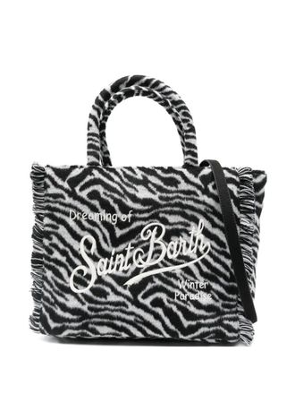 MC2 Saint Barth Colette Felt Zebra Tote Bag