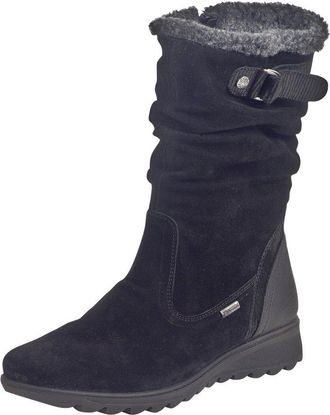 Manitu Damen 990781 Schneestiefel, Schwarz (schwarz)