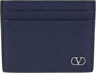 Valentino Garavani Homme, Accessoires, Bleu, Taille: ONE Size Vlogo Signature Cardholder