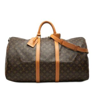 Louis Vuitton Pre-owned Keepall Bandouliere 55 - - Pre-owned - Damen - Braun - ONE SIZE