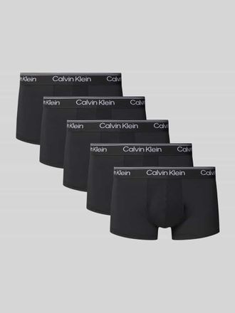 Calvin Klein Underwear Trunks mit elastischem Logo-Bund im 5er-Pack