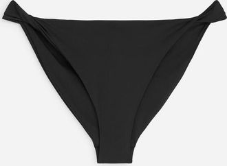 Arket Bikinihose Mit Twist-Detail -Schwarz