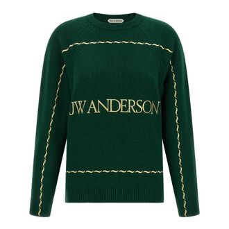 J.W.Anderson Rundhals-Strickpullover - - Knitwear - Damen - Gr&uuml;n - S