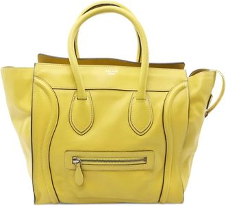 Celine mini sac cabas Shopper (années 2000) - Jaune