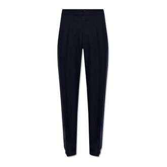 Maison Margiela Wollhose mit Bundfalten - - Trousers - Herren - Blau - S