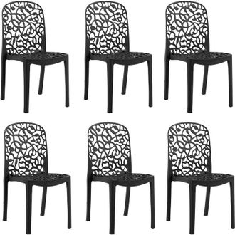 Shaf Shaf - Définir 6 chaises Bracera Antracita