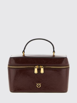 Pinko Mini vanity case Vanity en cuir de veau avec logo et bandouli&egrave;re amovible