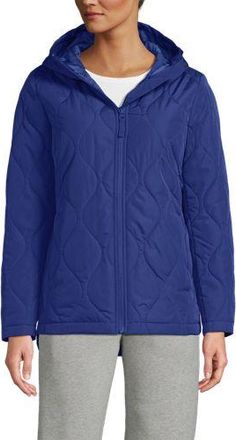 Lands End Isolierte Steppjacke FeatherFree, Damen, Gr&ouml;&szlig;e:32-34 regular, Blau, Polyester, by Lands End