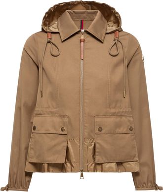 Moncler Moncler Adenium Hooded Jacket, Women, Beige, Size: 00