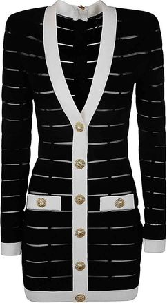 Balmain Kurzes Kleid - Schwarz