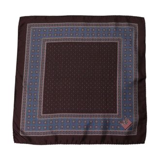 Dolce & Gabbana Seidentuch mit geometrischem Muster und Mikropunkten - - Accessories - Herren - Mehrfarbig - ONE SIZE