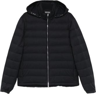 Ermenegildo Zegna Homme, Vestes, Noir, Taille: 2XL Doudoune Horizontale Matelassée