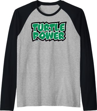 Teenage Mutant Ninja Turtles TMNT Teenage Mutant Ninja Turtles Power-Logo im Retro-Look Raglan