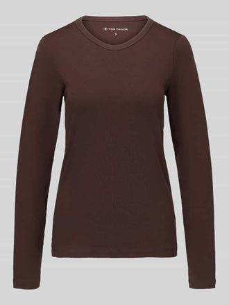Tom Tailor Regular Fit Langarmshirt aus reiner Baumwolle