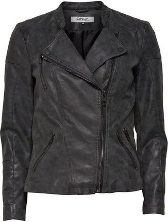 Only Outdoorjacke AVA mit asymetrischem Reißverschluss und Kragen