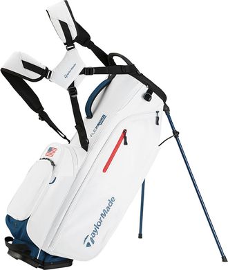 TaylorMade Golf Flextech Crossover Standtasche, Rot/Wei&szlig;/Blau