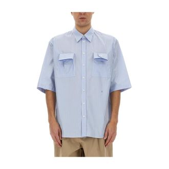 Moschino Kurzarmhemd - - Shirts - Herren - Blau - L