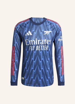 adidas Arsenal 25/26 Langarm Authentic Ausw&auml;rtstrikot blau