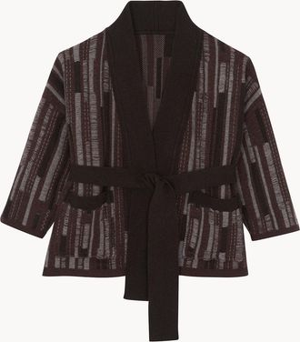 Kujten Pull long cachemire femme, 4 fils - Veste Michelle Jeans