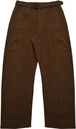 Christophe Lemaire Homme, Pantalons, Brun, Taille: M Twisted Belted Pants