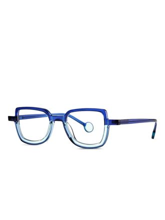 Theo Eyewear Brille mit geometrischem Gestell - Blau