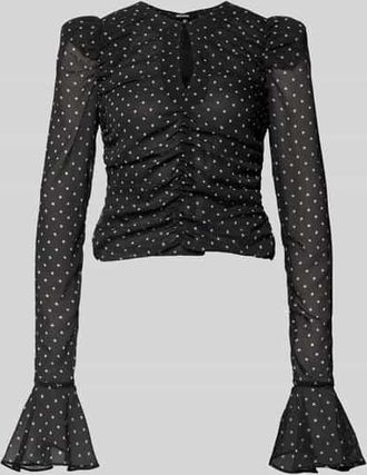 Rotate Slim Fit Bluse mit Raffungen