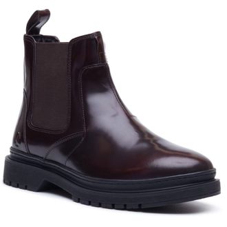 Hush Puppies Jamie Leder Herren Bordeaux Stiefel
