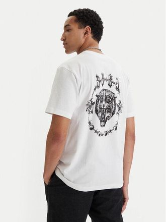 Rvca T-Shirt Double Trouble EVYZT00289 Wei&szlig; Relaxed Fit