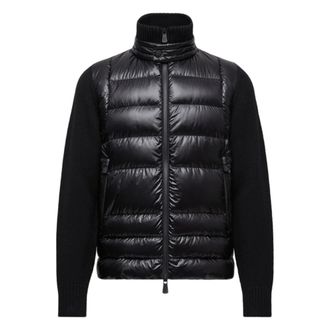 Moncler Homme, Vestes, Noir, Taille: S Gilet Cardigan Matelass&eacute;