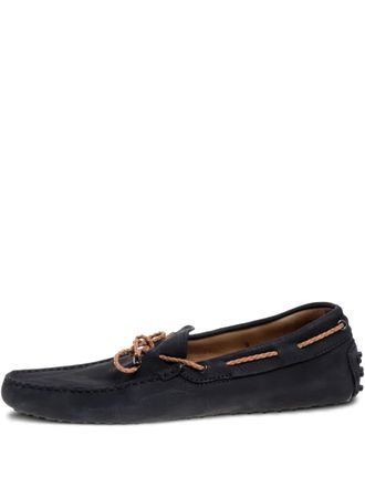 Tod's chaussures bateau en cuir - Bleu