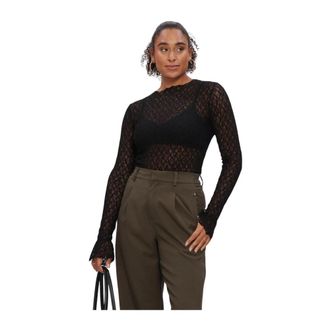 Ibana Taola Longsleeve - - Tops - Damen - Schwarzk - XL
