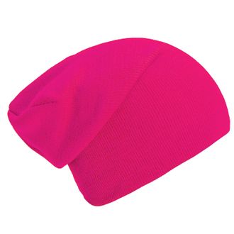 DonDon M&uuml;tze Herren M&uuml;tze Damen Winterm&uuml;tze Slouch Beanie - Neonpink