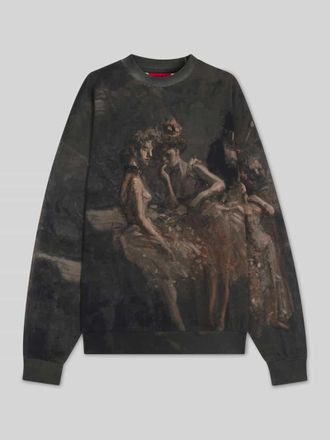 HUGO BOSS Oversized Sweatshirt mit Jean-Louis-Forain-Print Modell DABUSI