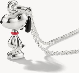 Thomas Sabo Halskette in Silberoptik, Schwarz und Rot