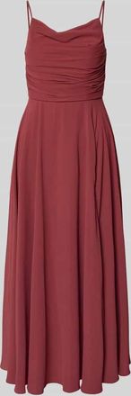 Jake*s Cocktailkleid mit Drapierungen und Spaghettitr&auml;gern