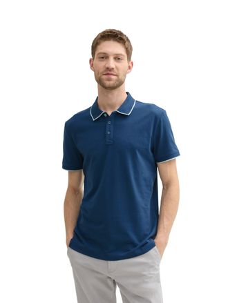 Tom Tailor Herren 1043365 Basic Poloshirt mit kurzem Arm, 26779-Nighttime Blue, XXL