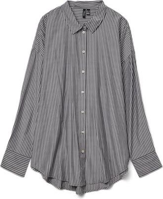 Vero Moda Shirt Vmnora LS Chemise Oversize WVN GA Noos, Vinetasting, XL Femme