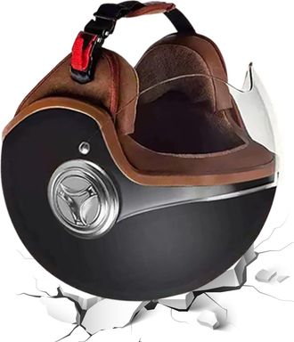 Generic Helme f&uuml;r Erwachsene, offener Motorradhelm, Halbhelm, Fahrradzubeh&ouml;r f&uuml;r Mountainbike, Dirt Biking, Stra&szlig;enrennen, Elektroroller, Moped, Stra&szlig;enradfah