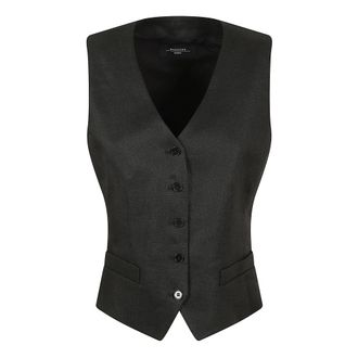 Max Mara Femme, Vestes, Noir, Taille: 34 FR Pace Buttoned Vest