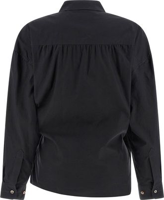 Christophe Lemaire Cotton-Silk Twisted Shirt - Black