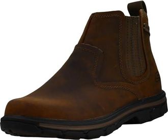 Skechers Segment Chaussures &agrave; coupe d&eacute;contract&eacute;e pour homme - Bottines Dorton, marron fonc&eacute;, 43 EU
