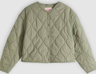 Levi's Josie Steppjacke gef&uuml;ttert - Damen - Gr&uuml;n / Gr&uuml;n