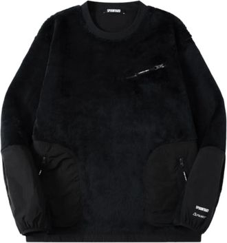 SPOONYARD zip-pocket crew-neck sweatshirt - Schwarz