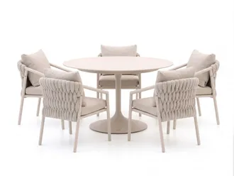 Suns Sato/Nova &oslash;150cm dining tuinset 6-delig