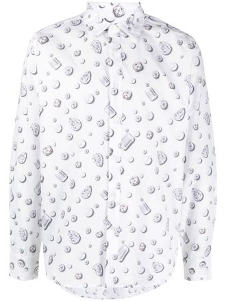 Viktor & Rolf chemise boutonn&eacute;e &agrave; imprim&eacute; graphique - Blanc
